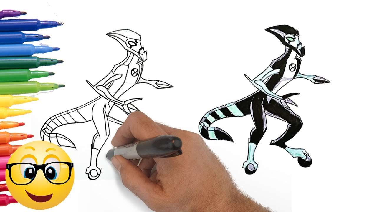 Ben 10 Omniverse: How to Draw Xlr8 - YouTube