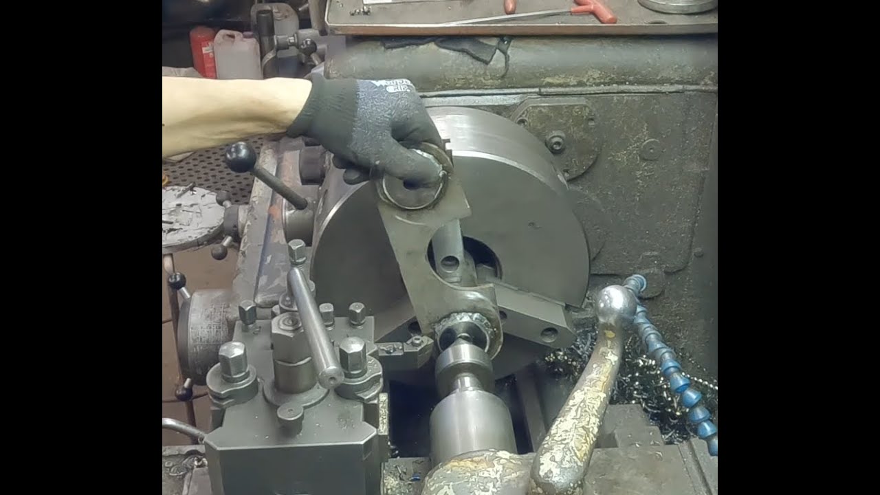 fabricating radius arm reinforcement washers - YouTube
