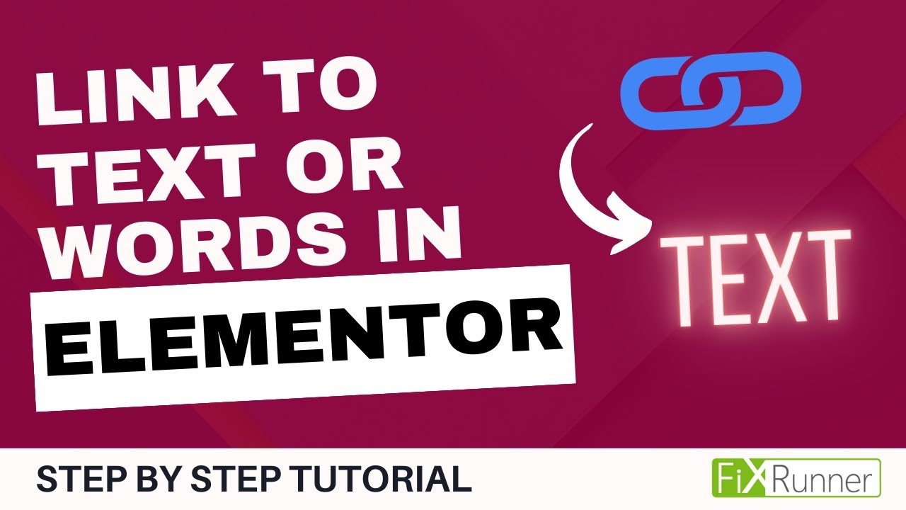 How To Add Link To Text Or Words In Elementor - YouTube