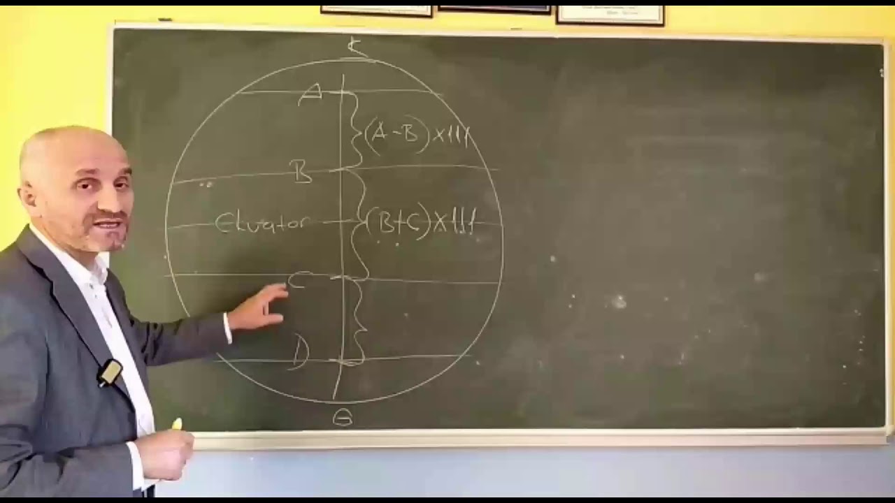 ENLEMLER ARASI MESAFE HESAPLAMA #coğrafya #coğrafyadersleri - YouTube