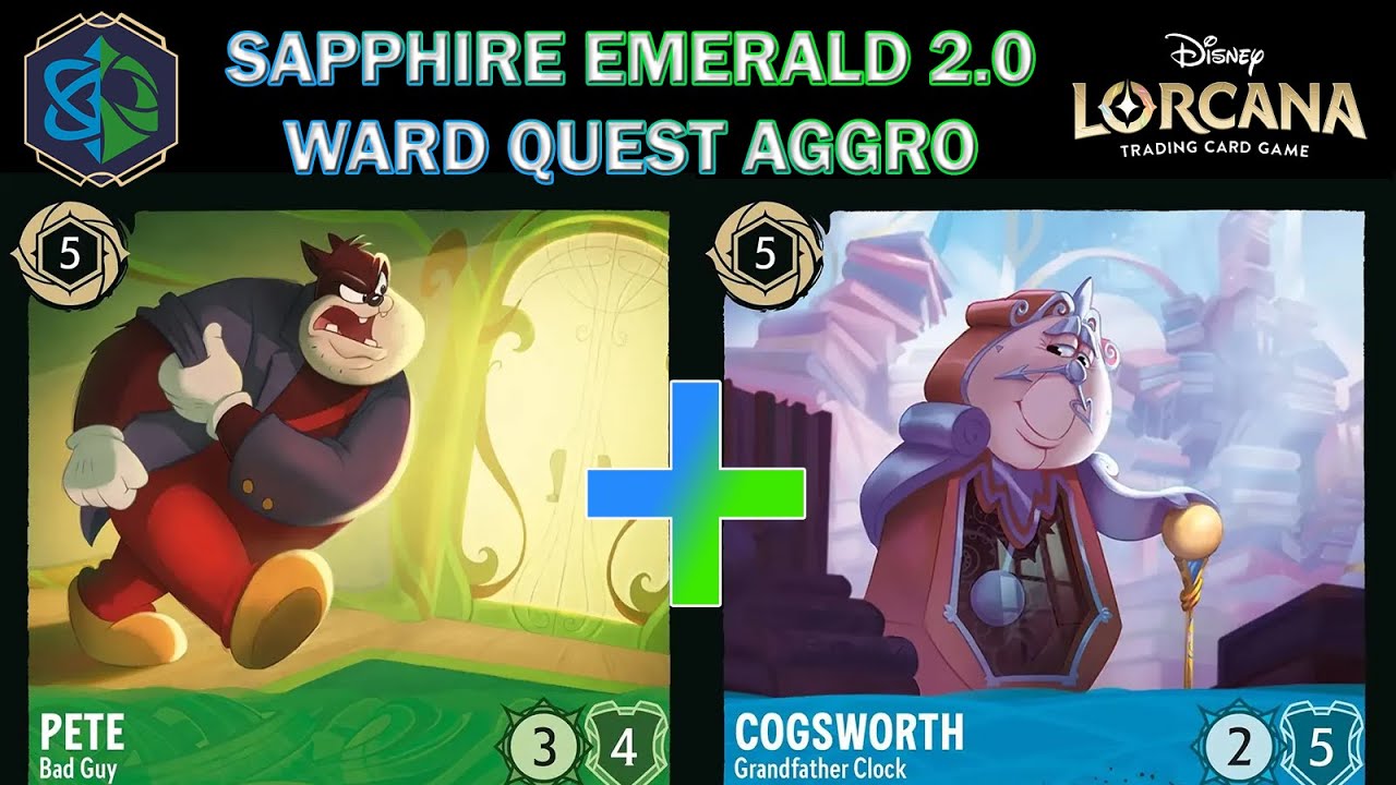 🔵🟢 SAPPHIRE EMERALD WARD QUEST PAWPSICLE HIGH 5 - Disney Lorcana Rise ...