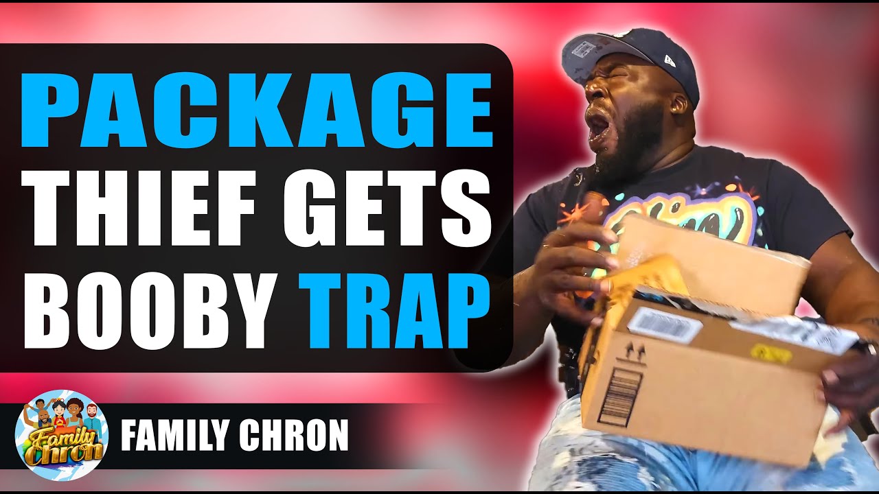Package Thief Gets Caught By Booby Trap, Watch What Happens. - YouTube