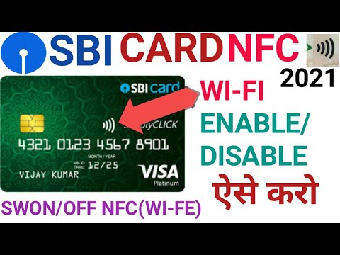 How to Enable/Disable NFC in SBI card l SBI Atm/Debit Card KA NFC/Wi-Fi ...