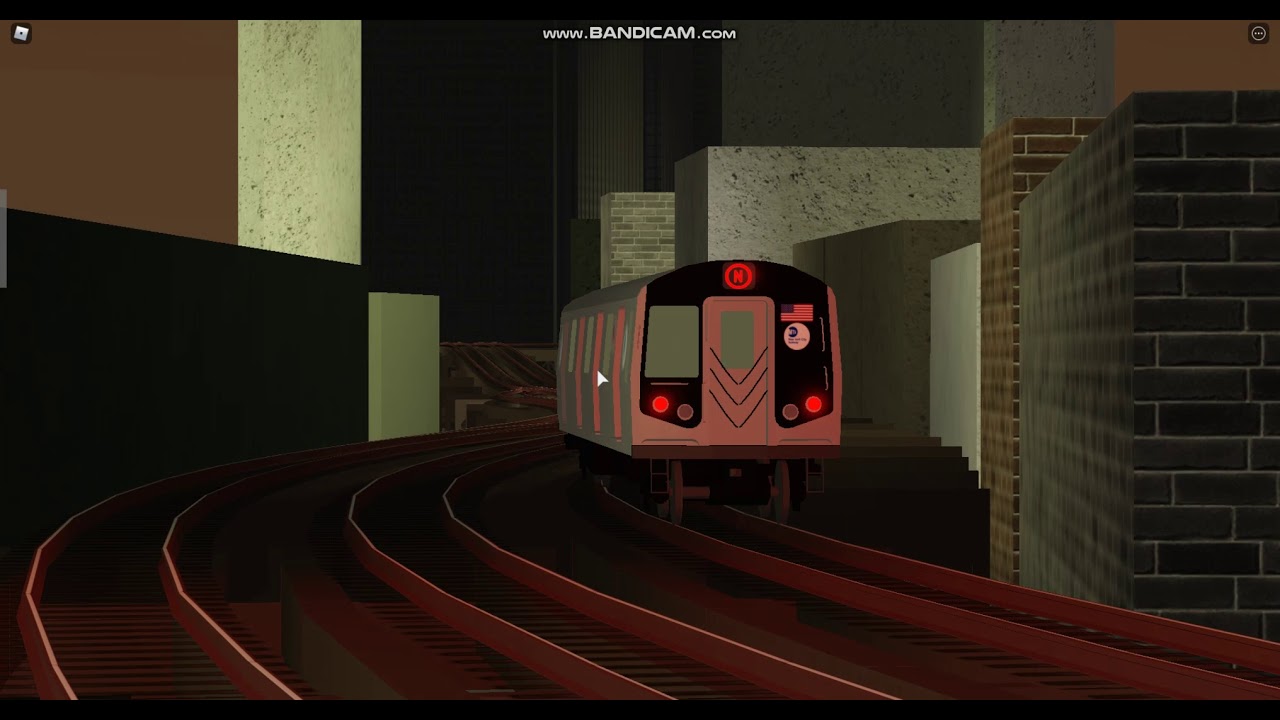 Roblox: NEC Ro-Scale | R160 (N) Train Leaving 39 Avenue - YouTube