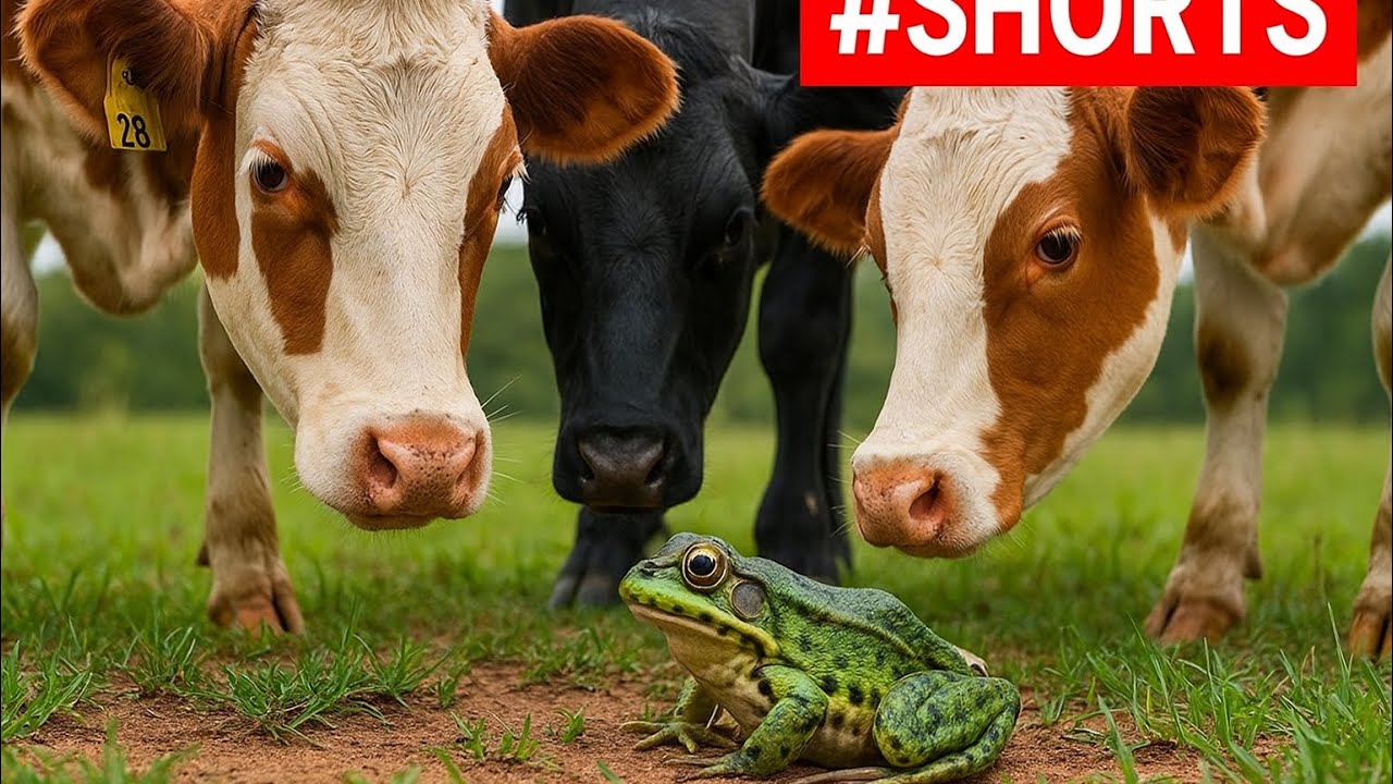 Cow and frog - YouTube