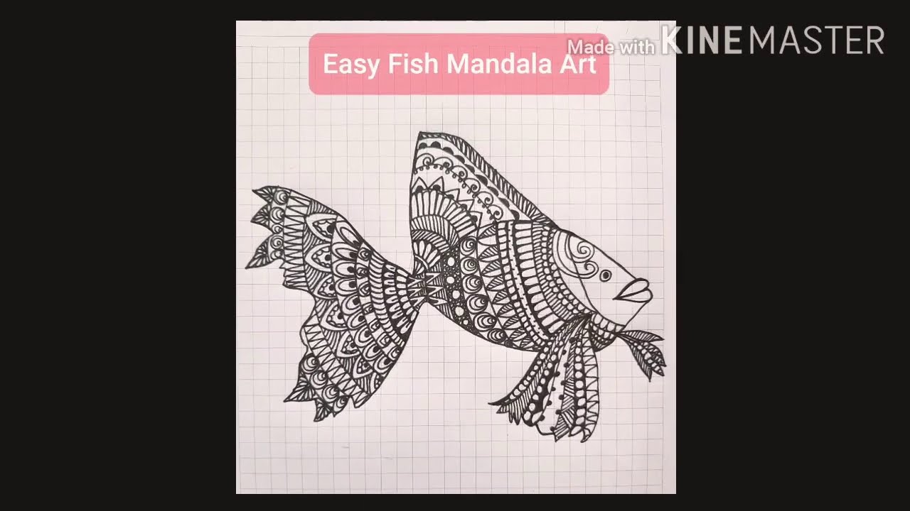 Easy Fish Mandala Art/ Easy Fish Doodle Art - YouTube