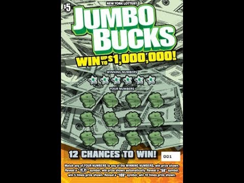 $5 - JUMBO BUCKS! New Ticket from NYS Lottery! WIN!! Lottery Scratch ...