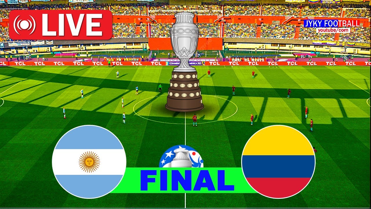 🔴LIVE : ARGENTINA vs COLOMBIA 2024 FINAL COPA AMERICA (USA) - Full ...