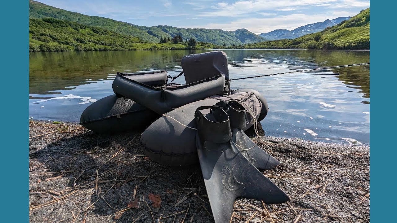 Float Tube Fishing for Alaska Rainbows - Aurel Lake Kodiak Island - YouTube