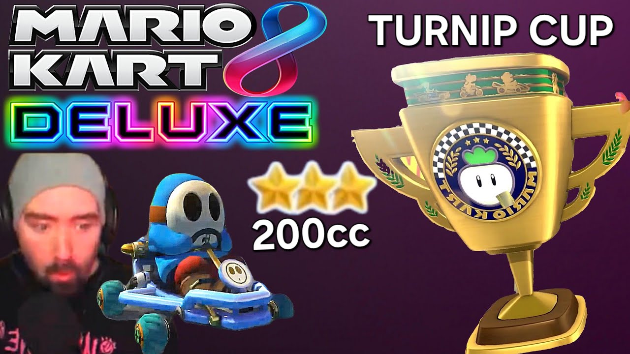 Turnip Cup 200cc (3-Star) - Mario Kart 8 Deluxe - YouTube