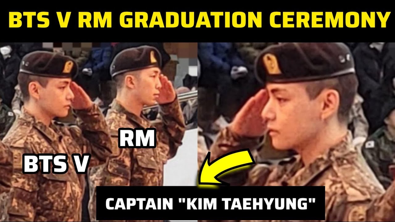 OMG!😳 BTS V RM MILLITARY GRADUATION CEREMONY#jungkook#btsv#btsmillitary ...