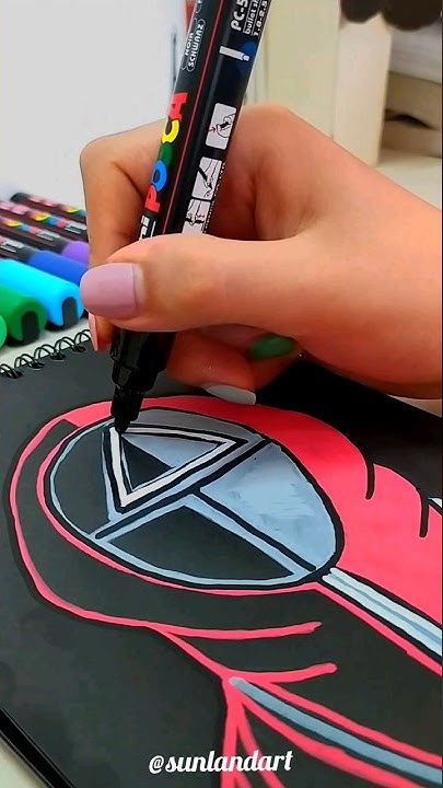 Drawing Squid Game Guardian With Posca Markersshorts Posca