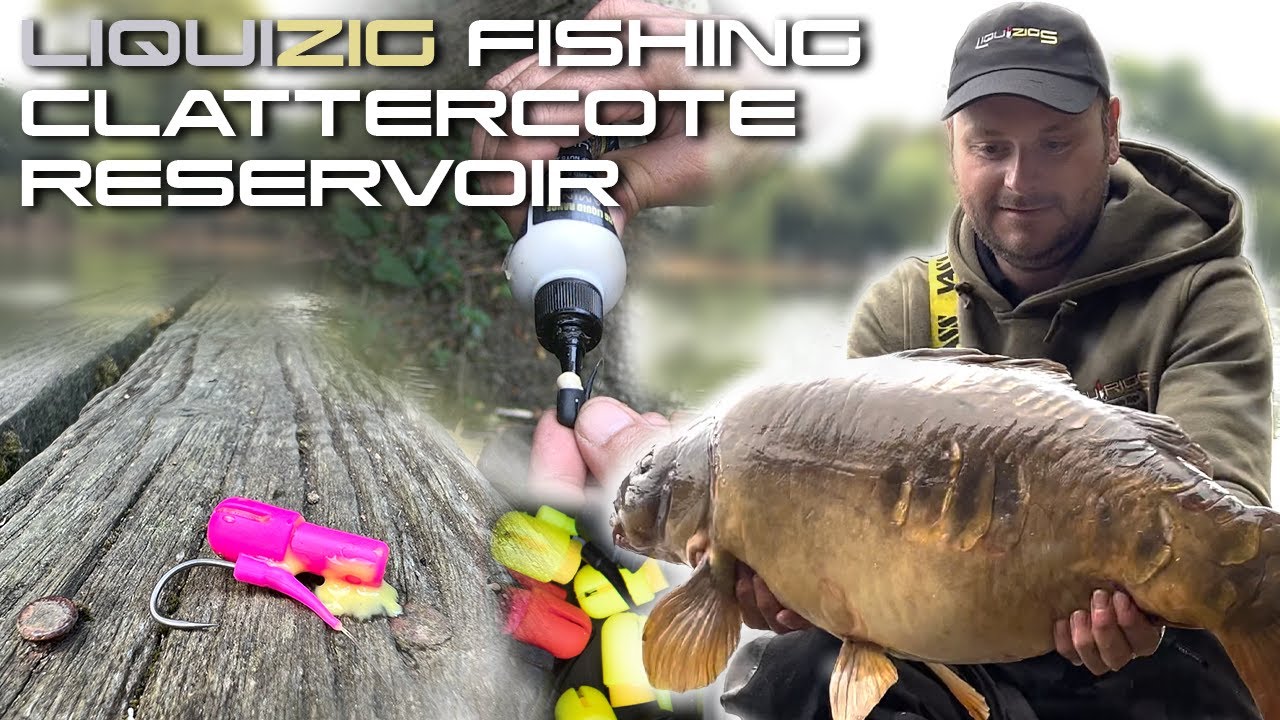 Zig Fishing for carp at Clattercote Reservoir with Liquizigs # ...