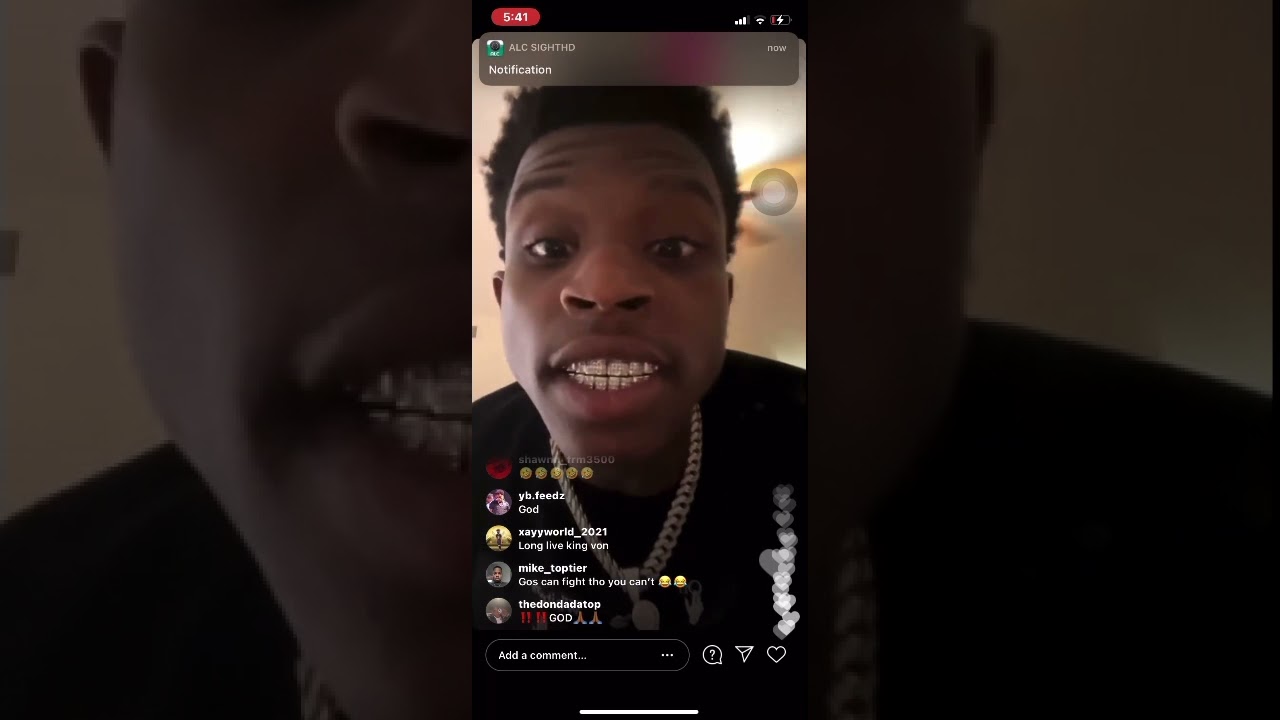 Quando Rondo dissing the opps on his first IG live since Lil tim ...