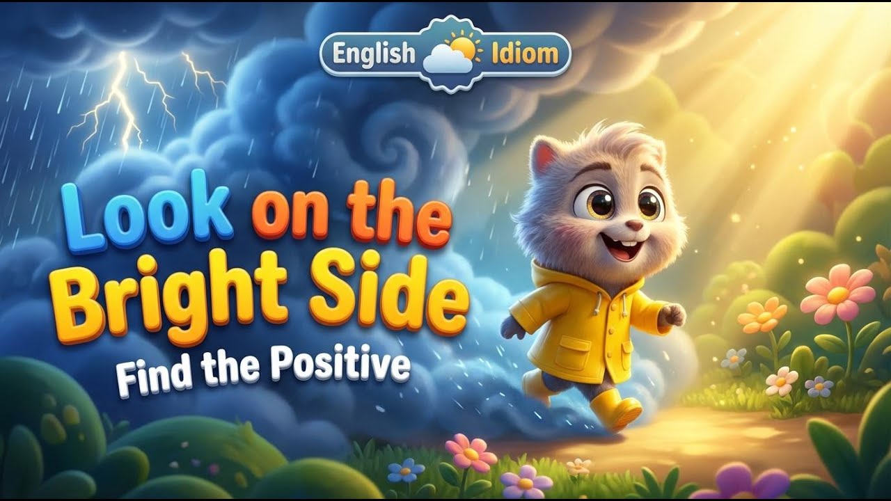 LOOK ON THE BRIGHT SIDE ☀️ | Learn This English Idiom with Stories ...