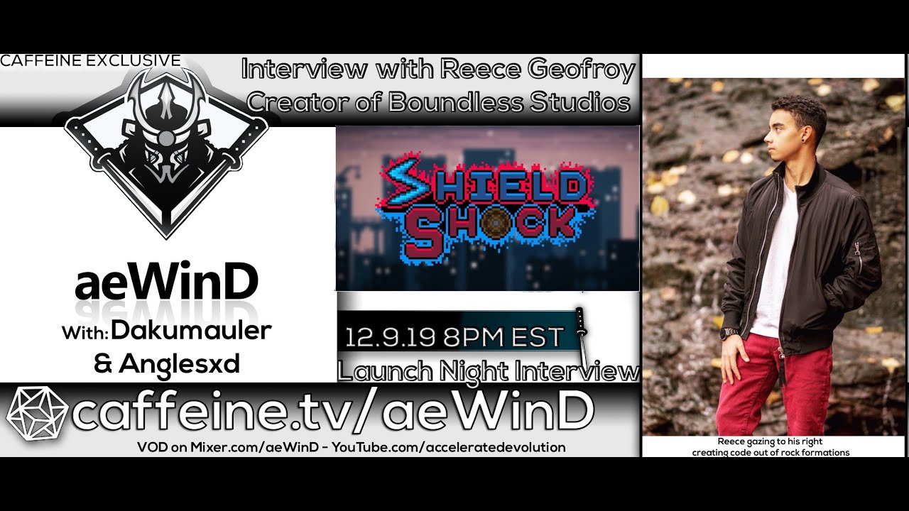 #ShieldShock Interview w/ Boundless Studios creator Reece Geofroy #CaffeineTV Exclusive ...