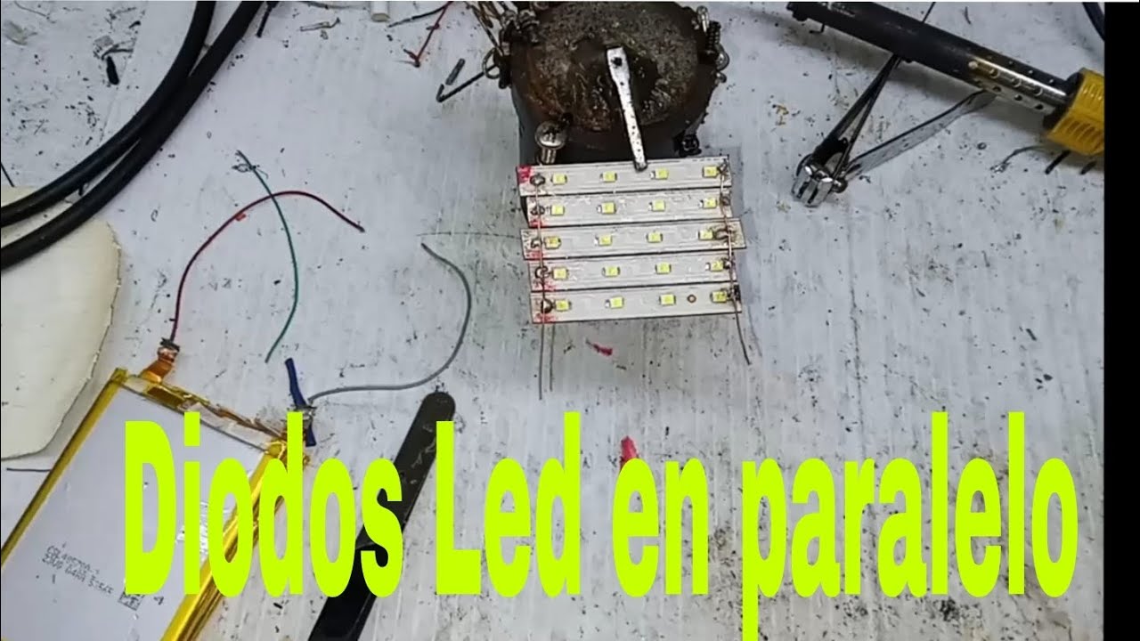 como conectar Diodos Led en paralelo #electrónica - YouTube