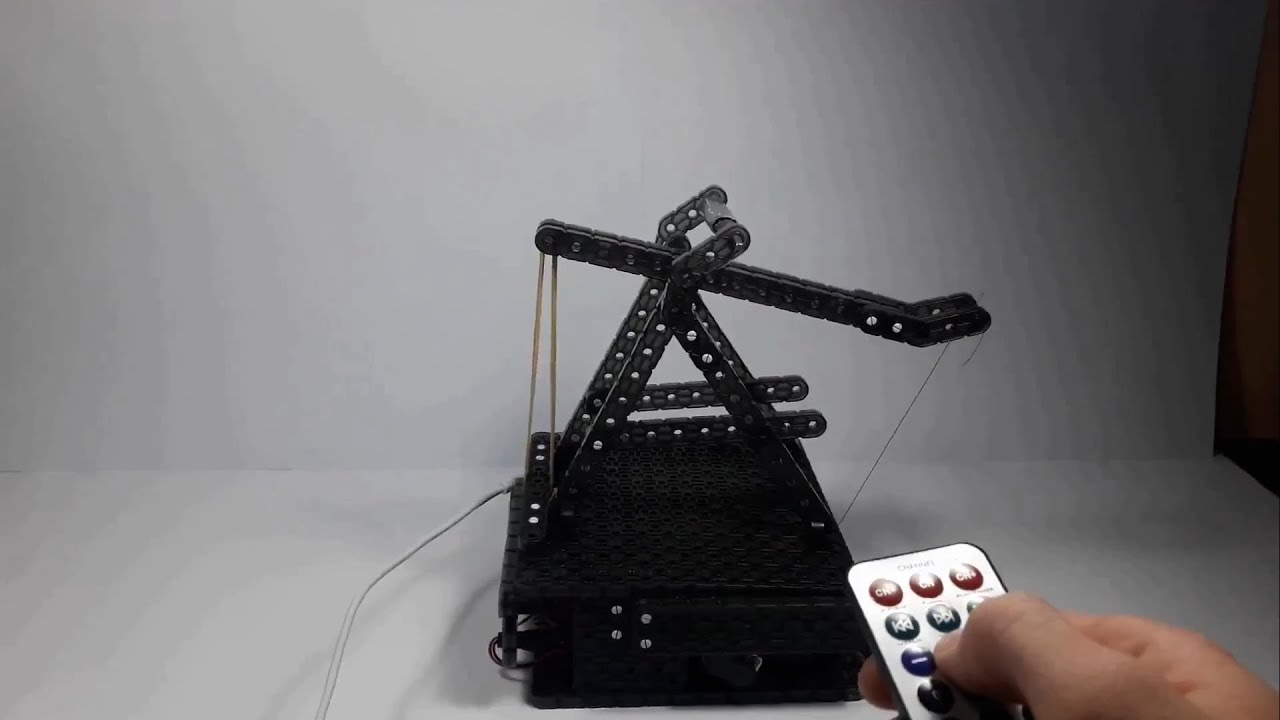 Como hacer una catapulta automática a control remoto con Arduino . Idea ...