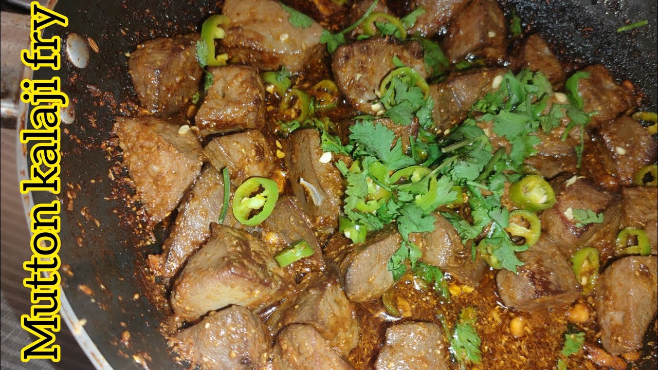 Mutton kalaji fry| jhat pat banny wali mutton kalaji fry| mutton liver ...
