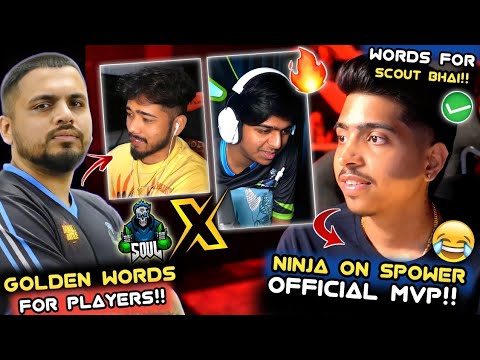 Ninja On Spower Official *MVP*😂Golden Words For Scout🥺Sid Bhai Wants Scout To Win - YouTube