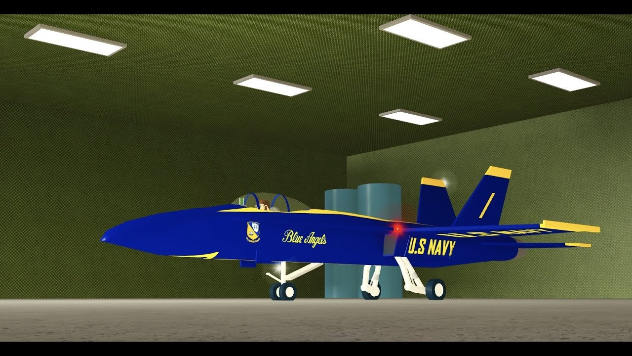 Flying the blue angel in Roblox pilot training - YouTube