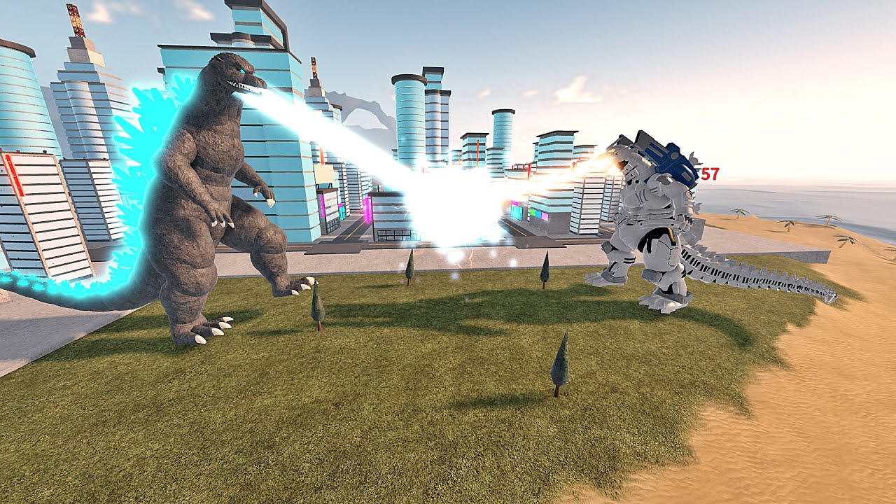 Final Wars Godzilla vs Kiryu Beam Clash Kaiju Universe - YouTube