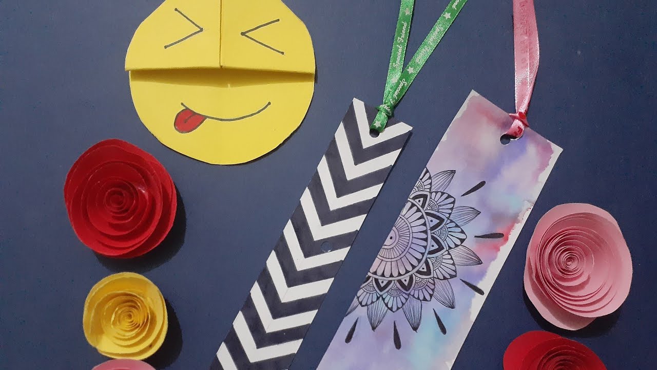 Easy bookmark ideas || 3 easy bookmarks || For beginners - YouTube