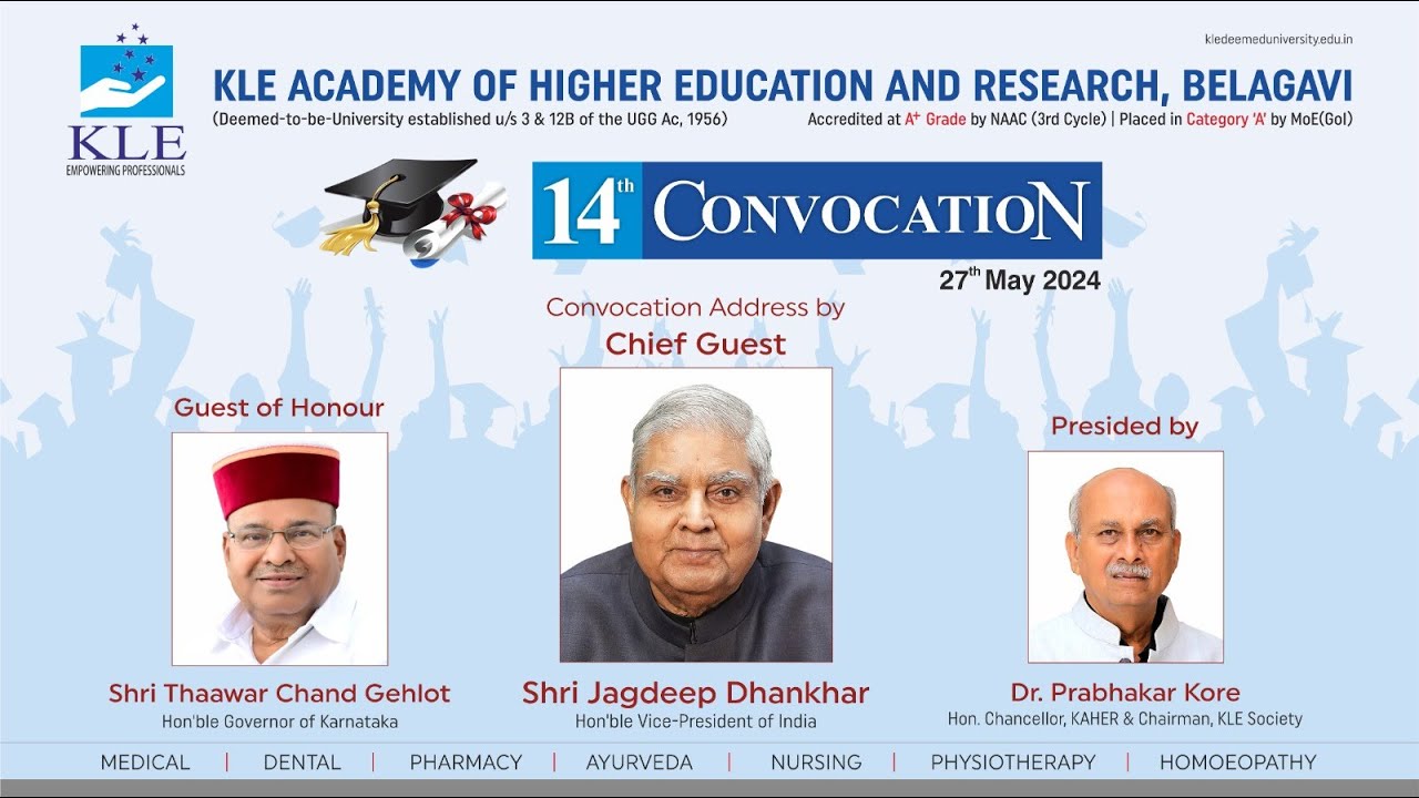 The 14th Convocation of the KLE Academy of Higher Education and ...