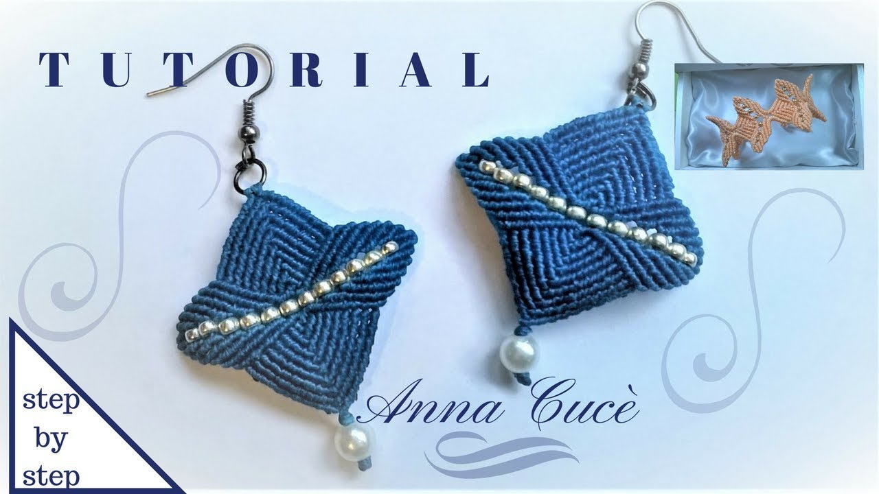 Tutorial macramè orecchini "Moira"/ Tutorial macrame earrings "Moira"/ Diy tutorial - YouTube