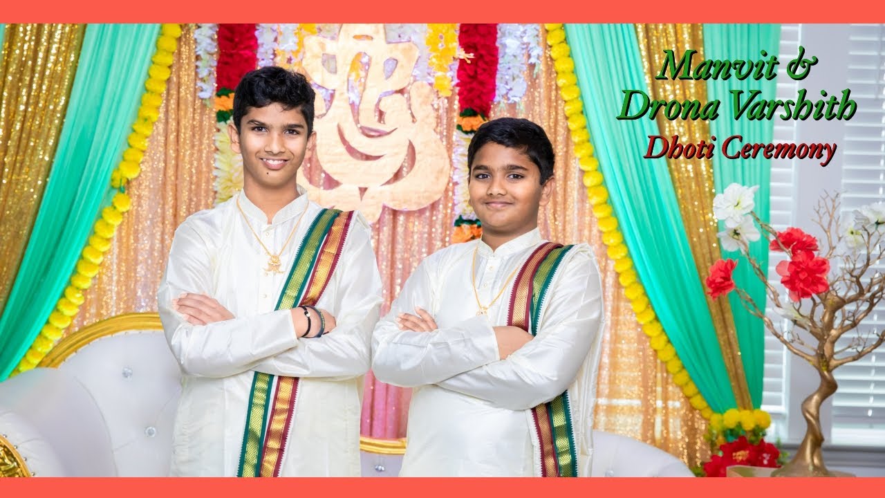 Manvit Reddy & Drona Varshit Reddy Dhoti Ceremony - YouTube