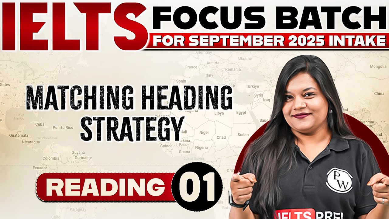 MATCHING HEADING STRATEGY | IELTS READING | IELTS FOCUS BATCH - YouTube