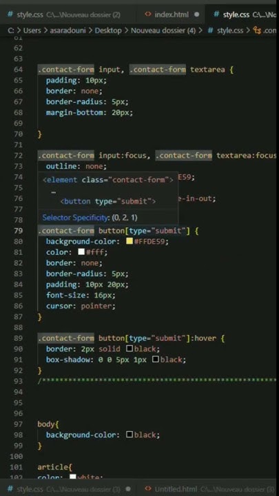 Visual Studio Code shortcut to rename a variable. #html#css#javascript#shortcut # ...