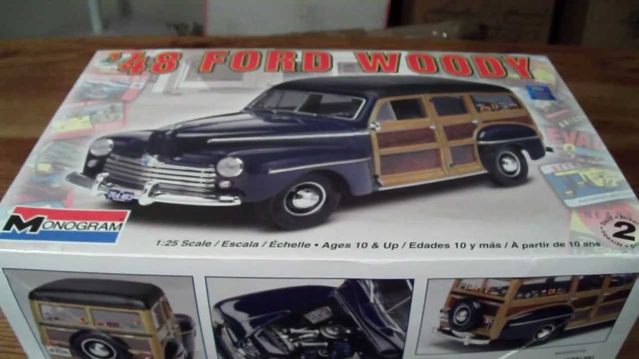 Monogram 1/25 1948 Ford Woody Model Kit Overview - YouTube
