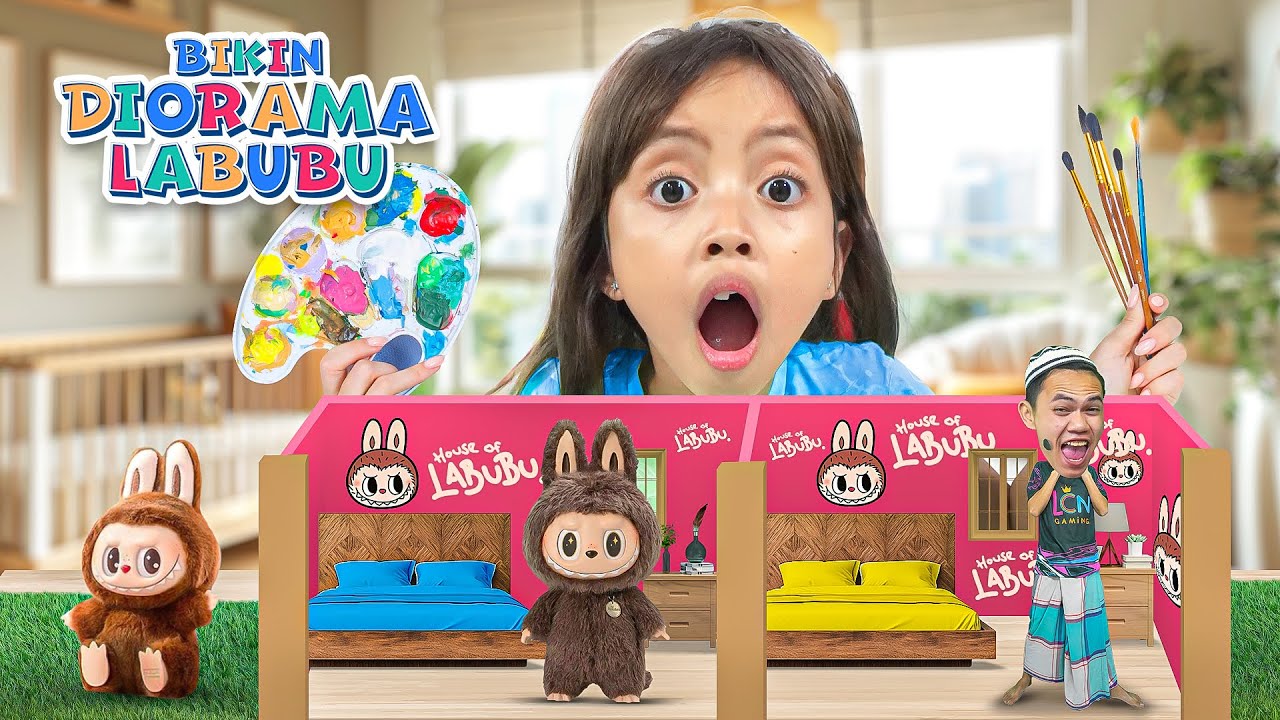 LEIKA BIKIN RUMAH UNTUK LABUBU 😍 MALAH TERJEBAK DI DUNIA FANTASI - YouTube