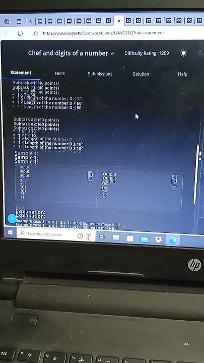 Chef and digit of a number/ java codechef solution - YouTube