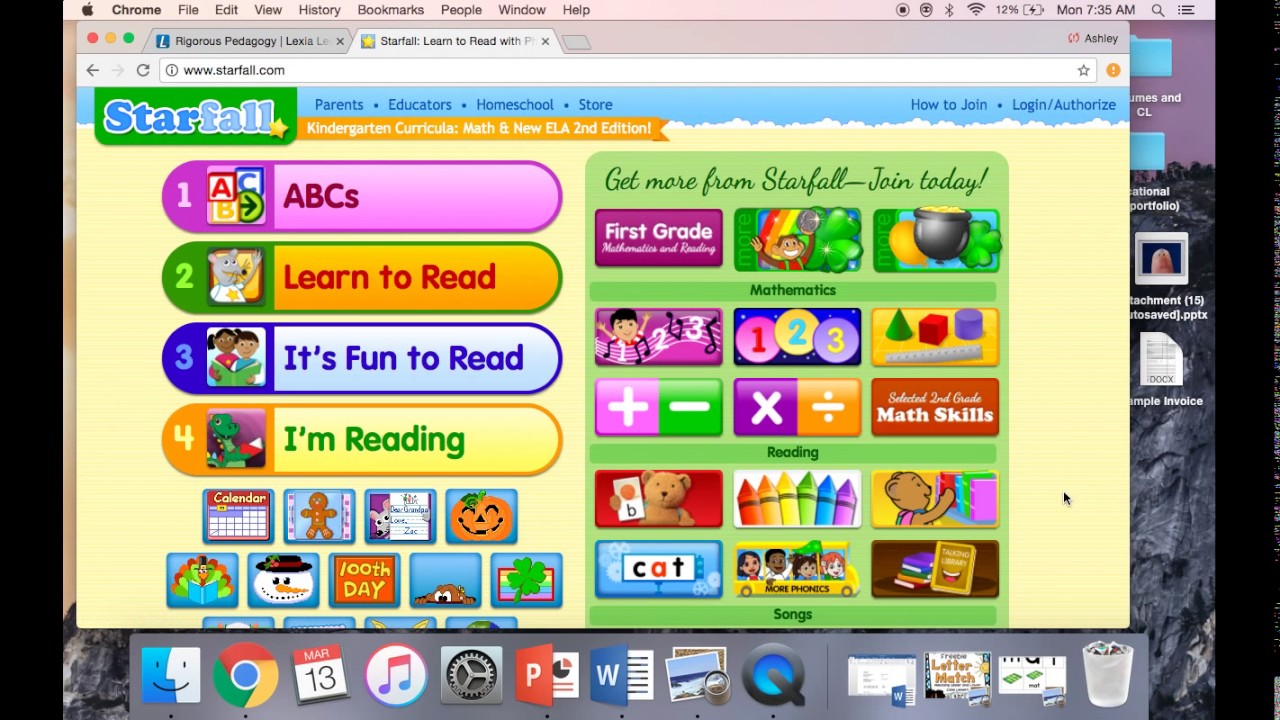 Lexia/Starfall tutorial - YouTube