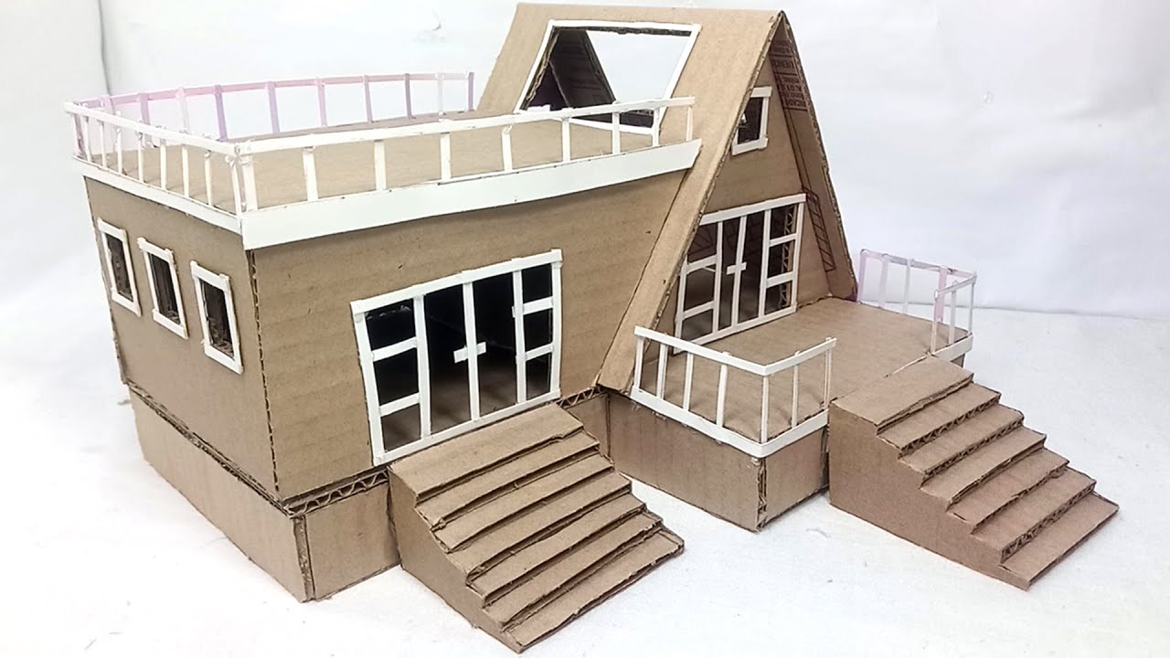 Como hacer una casa lujosa con detalles sorprendentes usando materiales ...