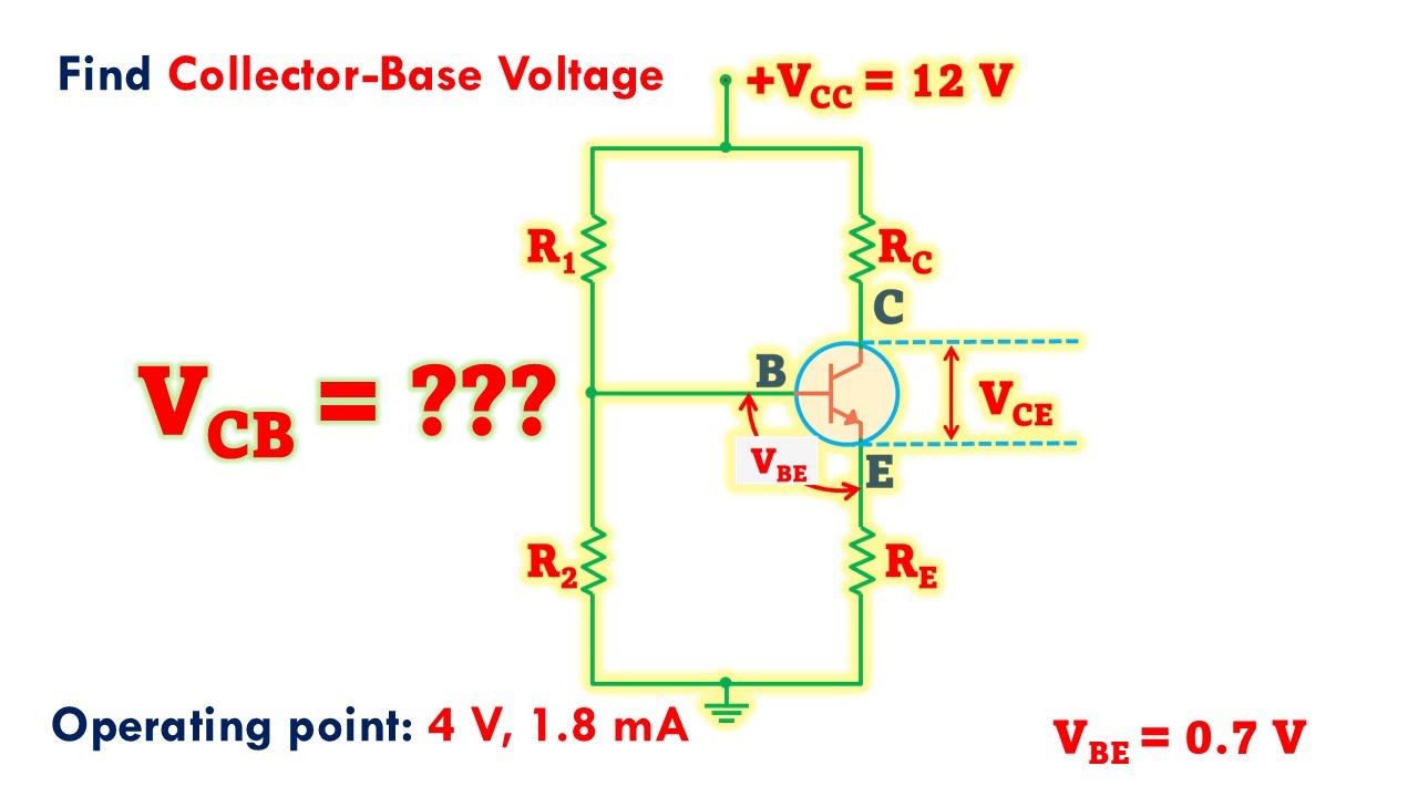 Collector Base Voltage Calculations in Voltage Divider Biased ...