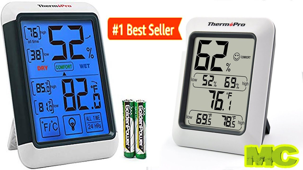 The Best Digital Hygrometer Indoor - ThermoPro TP55 & TP50 Digital with ...