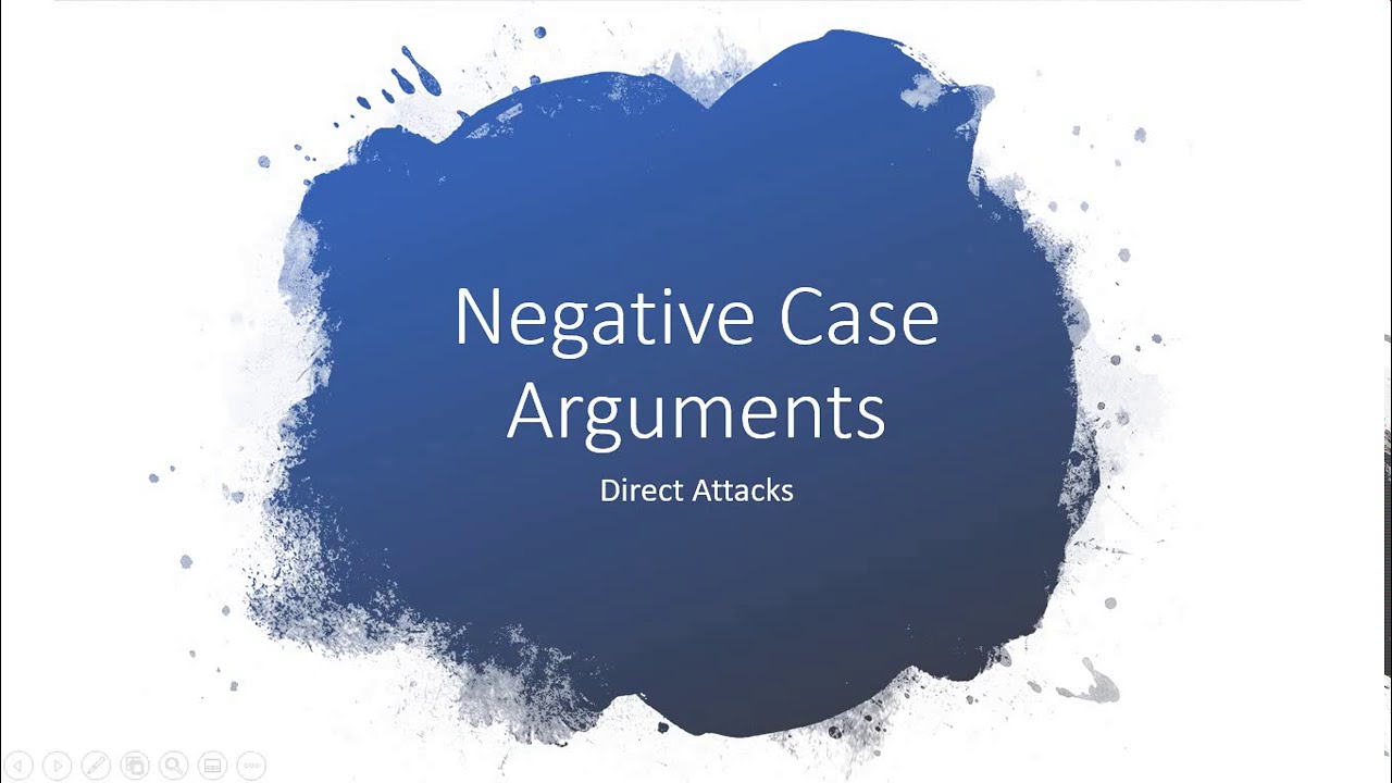 Negative Case Argument Basics - YouTube