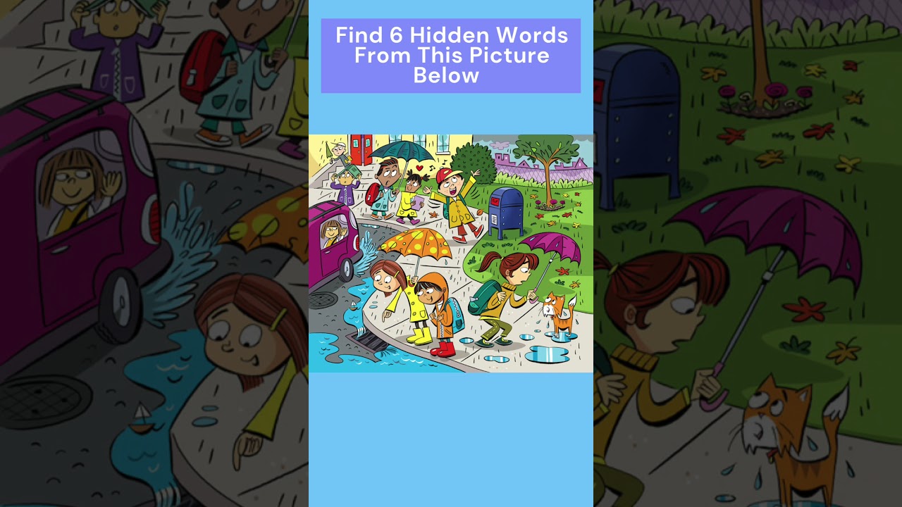 Find 6 Hidden word with the Picture Given Riddles|puzzles,riddles with ...
