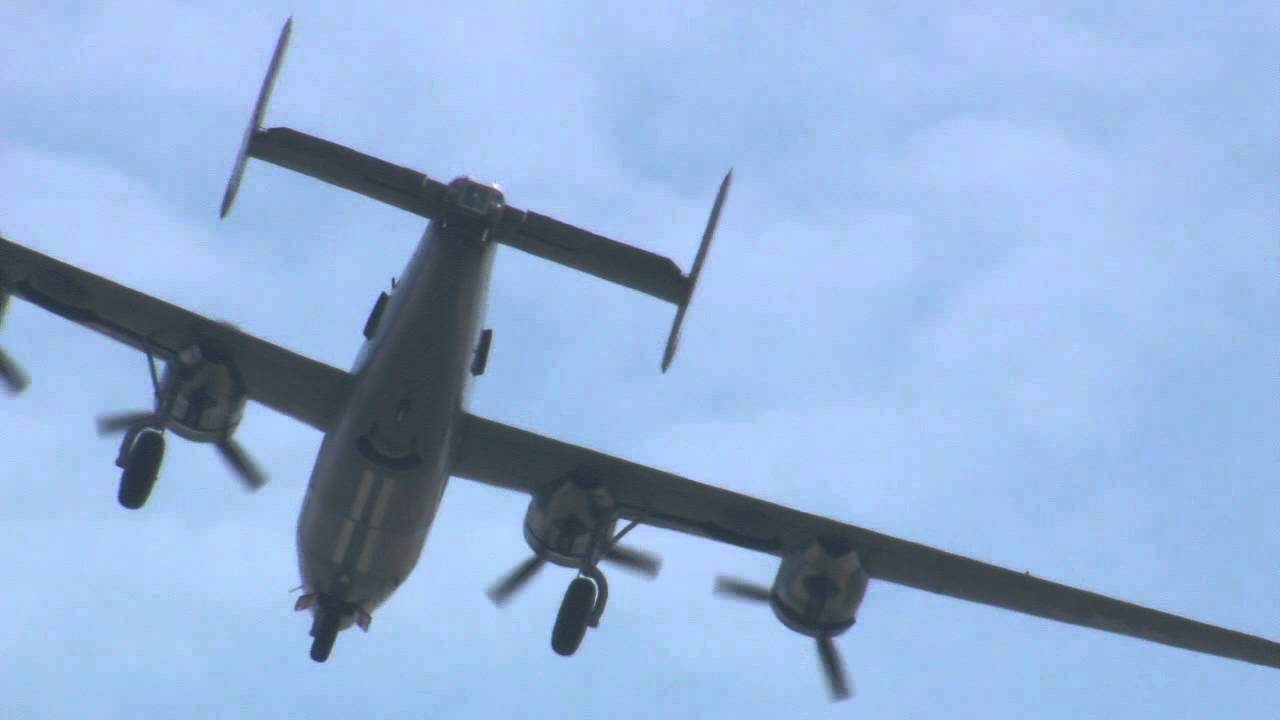 Collings Foundation Consolidated B-24 Liberator landing at NASA - YouTube