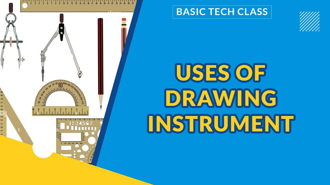 USES OF DRAWING INSTRUMENT | BASIC TECHNOLOGY | EXAMGUIDE - YouTube