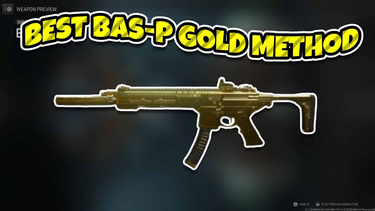 The BAS-P Gold Camo Guide & Best Build (Modern Warfare 2) - YouTube