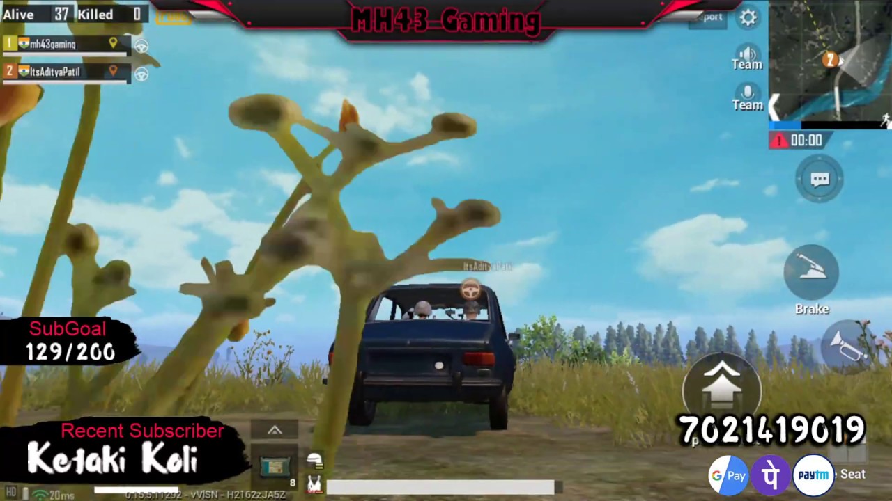 PUBGM Live Gameplay India Air Drop Hunting | MH43 Gaming | 🔴LIVE🔴| #50 ...