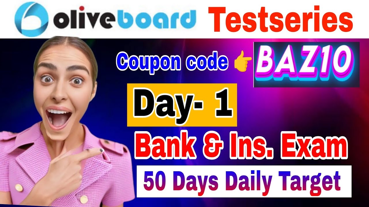 Oliveboard Coupon code | Bank Exam Daily Target Day 1| Bank Exam todo list |Oliveboard discount ...