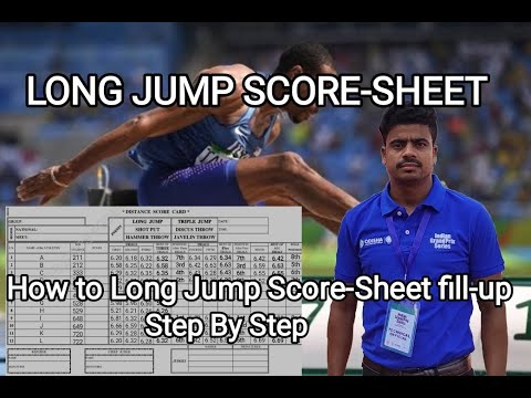 How to maintain LONG JUMP Shore-Sheet / Long Jump Score Sheet kaisa ...