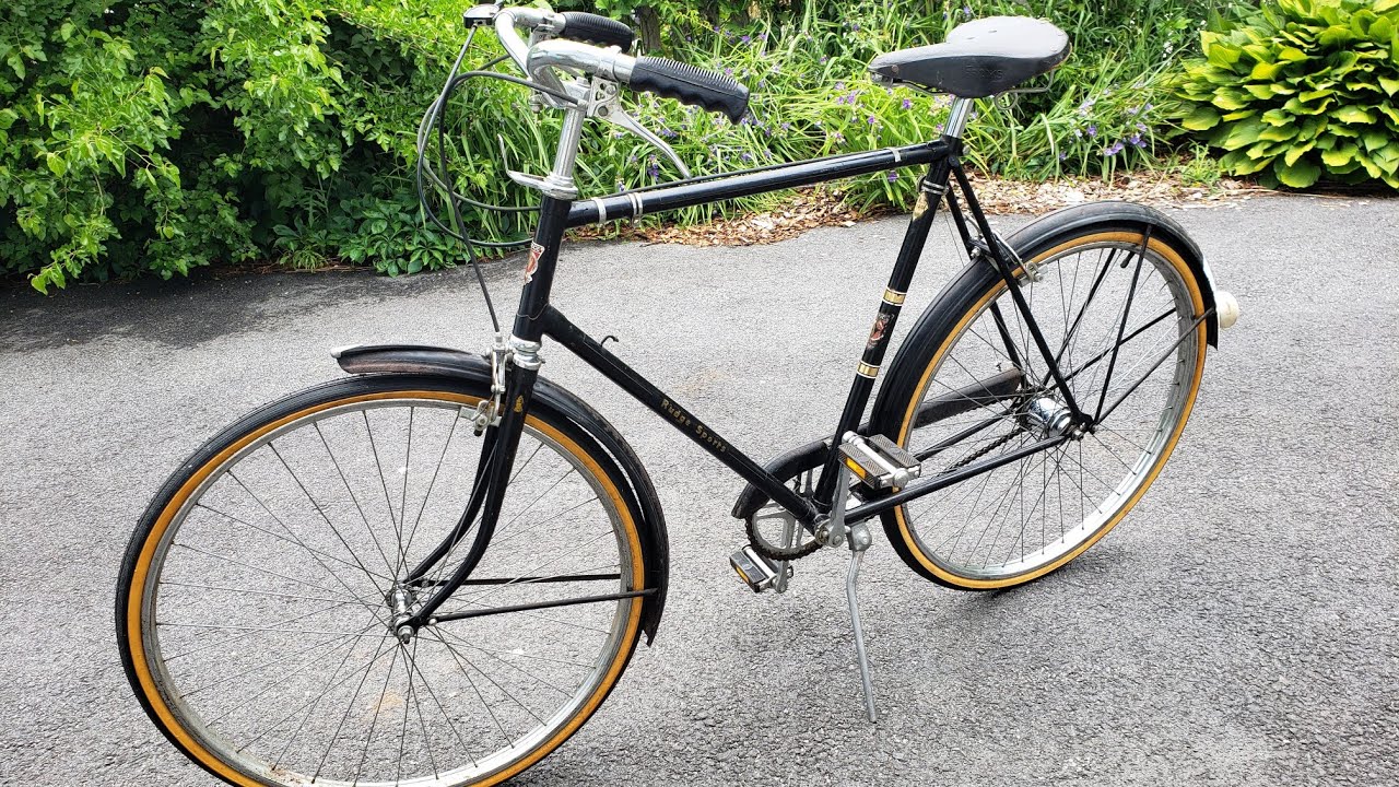 Vintage 1971 24" England Rudge Sport Three Speed Bicycle. - YouTube