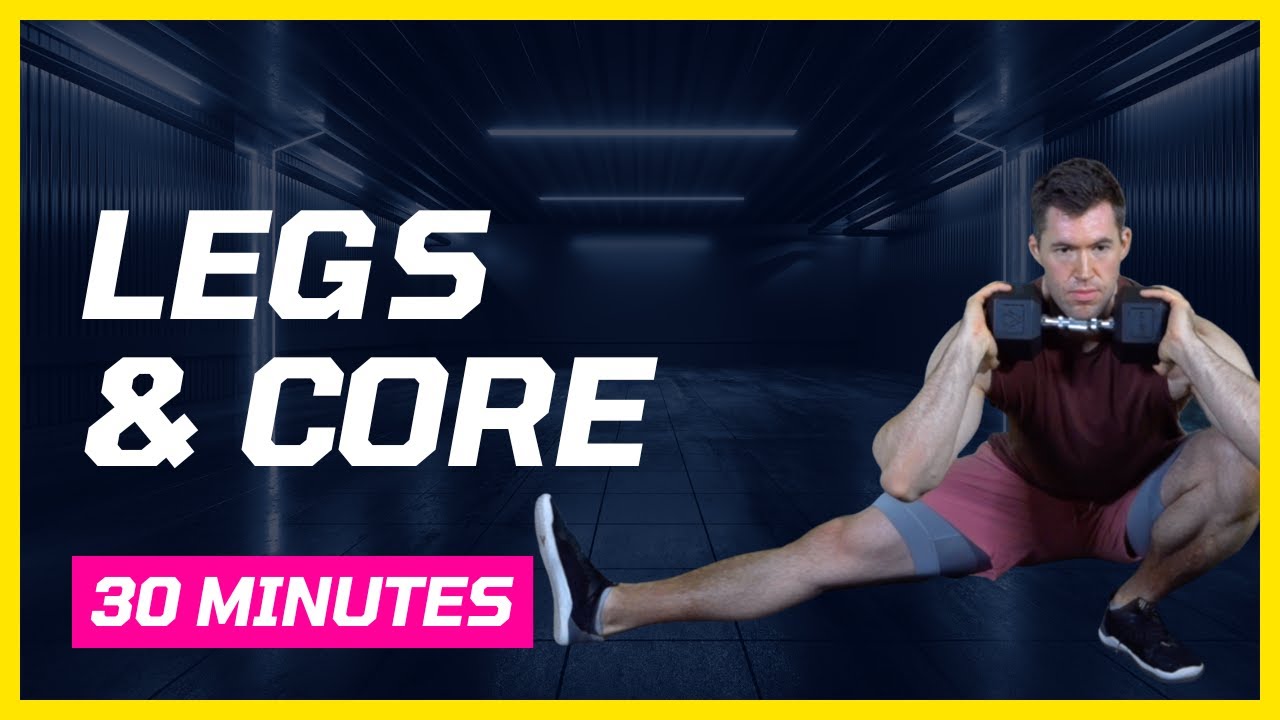30 Minute Dumbbell Lower Body & Core Workout - YouTube