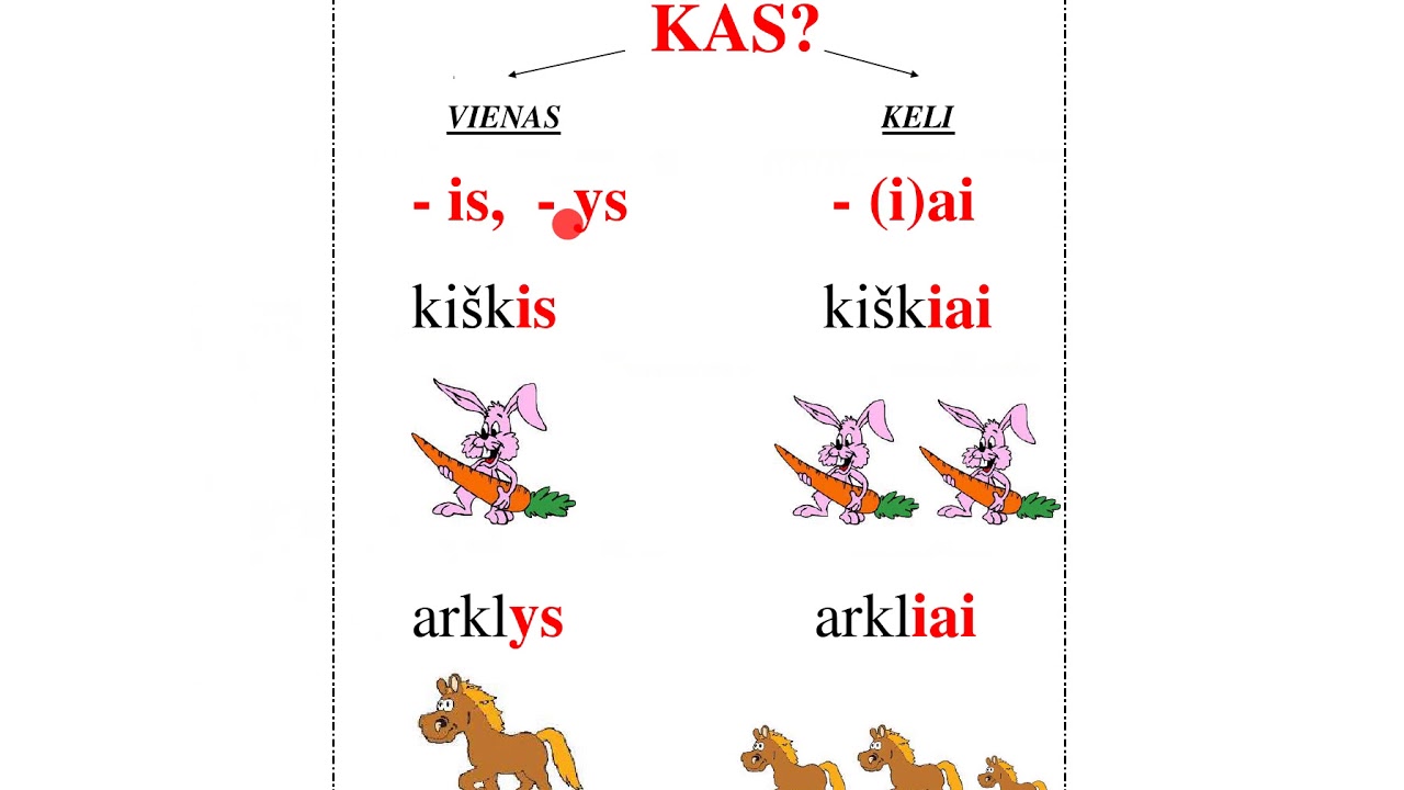 Daiktavardis 1 kl Dalia - YouTube